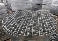 China Outdoor Round Cover Galvanized Drainage Grates S304 Pressure Locked for sale