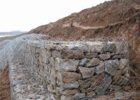 China River Slide Treatment Gabion Wall Wire Mesh Zinc Aluminum Alloy 80mm*100mm for sale