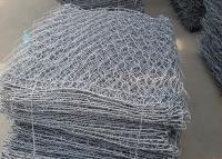 China River Slide Treatment Gabion Wall Wire Mesh Zinc Aluminum Alloy 80mm*100mm for sale