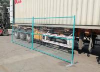 China PVC Coated Temporary Fence Panels 5.0mm Wire Diameter Heat Treated for sale