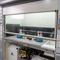 China Acid Alkali Resistant Explosion Proof Chemical Lab Fume Hood Corrosion Proof for sale