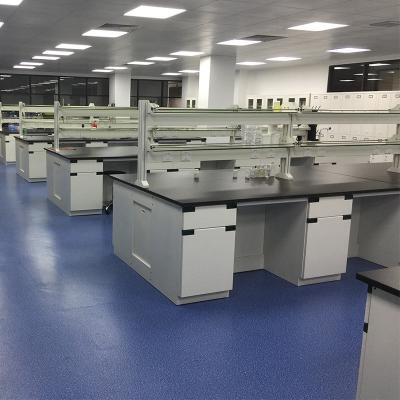 China Stainless Steel Wooden Island Lab Bench For Research Institute for sale