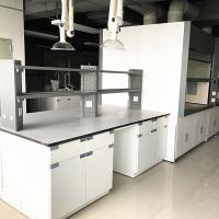 China Stainless Steel Wooden Island Lab Bench For Research Institute for sale