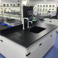China Stainless Steel Wooden Island Lab Bench For Research Institute for sale