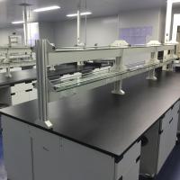 China Stainless Steel Wooden Island Lab Bench For Research Institute for sale