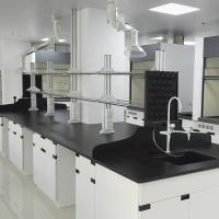 China Chemistry Physical PP Metal Wooden Island Lab Bench for Hospital School for sale