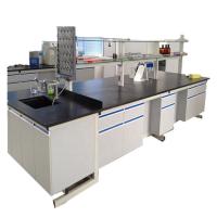 China Chemistry Physical PP Metal Wooden Sink Central Side Lab Bench For Hospital School for sale