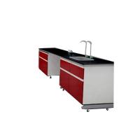 China Chemistry Physical PP Metal Wooden Sink Central Side Lab Bench For Hospital School for sale