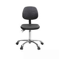 China Conductive Leather Cleanroom PU Swivel Anti Static Laboratory Stool Adjustable for sale