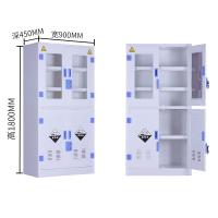 China Polypropylene School Chemical Acid Corrosive Laboratory Storage Cabinet with Shelves for sale