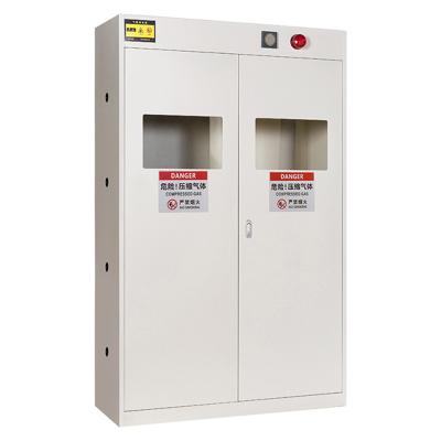 China 3 Cylinders Steel Gas Cylinder Cabinet Fireproof Explosion Proof With Exhaust Vent for sale