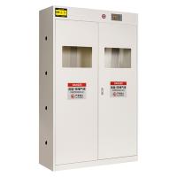 China 3 Cylinders Steel Gas Cylinder Cabinet Fireproof Explosion Proof With Exhaust Vent for sale