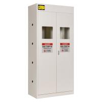 China 2 Cylinders Fireproof Explosion Proof Steel Gas Cylinder Cabinet with Exhaust Vent for sale