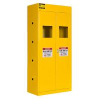 China 2 Cylinders Fireproof Explosion Proof Steel Gas Cylinder Cabinet with Exhaust Vent for sale
