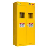 China 2 Cylinders Fireproof Explosion Proof Steel Gas Cylinder Cabinet with Exhaust Vent for sale