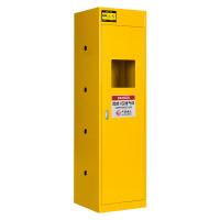 China Single Cylinder Fireproof Explosion Proof Steel Gas Cylinder Cabinet With Exhaust Vent for sale