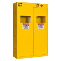 China Single Cylinder Fireproof Explosion Proof Steel Gas Cylinder Cabinet With Exhaust Vent for sale