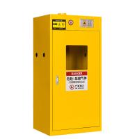 China Single Cylinder Fireproof Explosion Proof Steel Gas Cylinder Cabinet With Exhaust Vent for sale