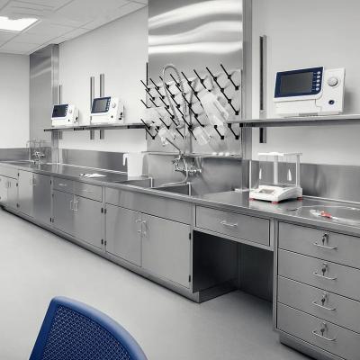 China Office Hospital Chemical Lab Workbench Stainless Steel Laboratory Storage Cabinet for sale