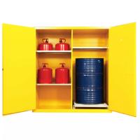 China Double Door Oil Drum Laboratory Storage Cabinet Fire Resistant Combustible Vertical for sale