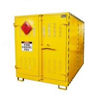 China Stainless Steel Combustible Oil Drum Storage Cabinet Flammable Vertical Double Door for sale