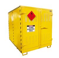 China Stainless Steel Combustible Oil Drum Storage Cabinet Flammable Vertical Double Door for sale