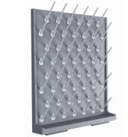 China Grey White Black Single Face Lab Drying Rack Pegboard Laboratory Accessories for sale