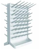China Single Face Plastic Stainless Steel Lab Drying Rack Laboratory Accessories for sale