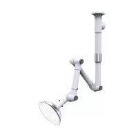 China PP Stainless Steel Retractable Fume Exhaust Extraction Arm Wall Mounted for sale