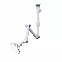 China PP Stainless Steel Retractable Fume Exhaust Extraction Arm Wall Mounted for sale