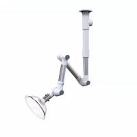 China PP Stainless Steel Retractable Fume Exhaust Extraction Arm Wall Mounted for sale
