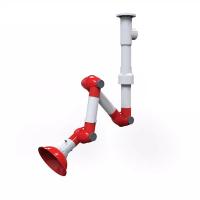 China PP Stainless Steel Retractable Fume Exhaust Extraction Arm Wall Mounted for sale