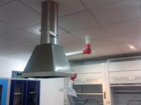 China PP Stainless Steel Universal Retractable Fume Exhaust Extract Laboratory Accessorie for sale