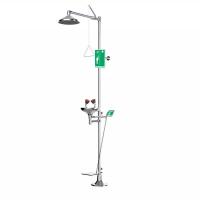 China Stainless Steel Heating Eyewash Station Abrasion Resistant for sale
