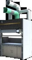 China UV Photolysis Small Laboratory Fume Hood 1490m3/H Multi Layer for sale