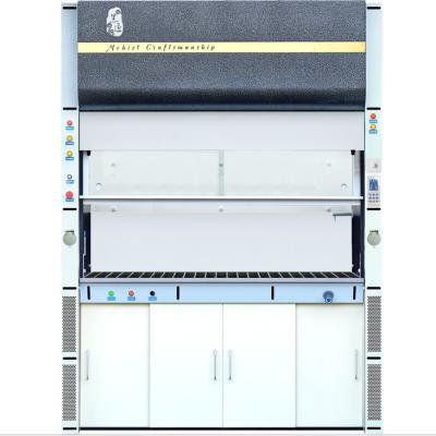 China 5KW 4 Sockets Bench Laboratory Fume Hood With 5mm Fiber Board for sale