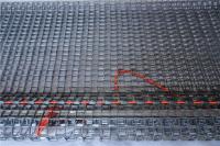 China 4ftx3FT Plate 304 Stainless Steel Honeycomb Mesh Belt Galvanized Steel Drag Mat For Football Turf Field for sale