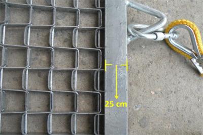 China Ground Leveling Steel Drag Mat Stainless 5 X 3 Drag Mat For Lawn for sale