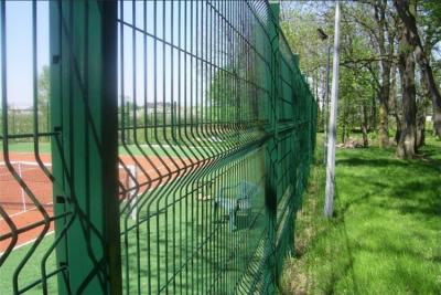 China Powder Coated 3D Welded Wire Fence 50x100mm PVC Coated Wire Fence for sale