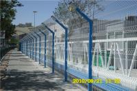 China Curved Welded Wire Mesh Fence Panel For Garden With 50x100mm Hole Size for sale