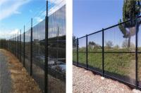 China Green Galvanized 358 Anti Climb ClearVu Invisible Wall Fence Panels Powder Coated for sale