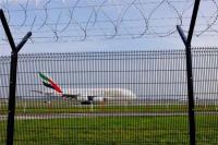 China Welded Airport Security Fence Round Post Airport Perimeter Fence for sale