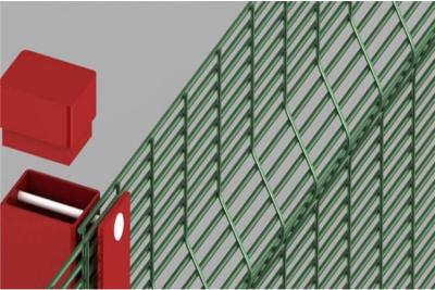 China Direct Factory Manufacturer Galvanized And Powder CoatedHigh Security 358 Wire Mesh Fence,2M High V Beam Prison Mesh for sale