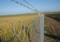 China Hot Dipped Galvanized And Powder Coated Chain Link Fence With Gate For Farm for sale