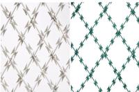 China 1600mm Galvanized Razor Barbed Wire Mesh Fence Welded Razor Wire Mesh for sale