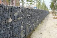 China Grey Galfan Coated Welded Gabion Box Retaining Gabion Rock Cages for sale