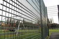 China Security Double Wire Fencing Or Twin Wire Mesh Fence Use Round Post for sale