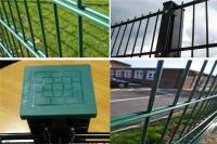 China Security 656 Twin Wire Mesh Metal Welded Wire Fence With Square Post for sale
