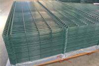 China Hot Galvanized Welded Mesh Fencing Metal PVC Coated Green 3D V Bending Curved for sale