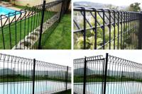 China PVC Welded Galvanized Iron Wire Mesh Fence 3D Garden Perimeter Fencing for sale